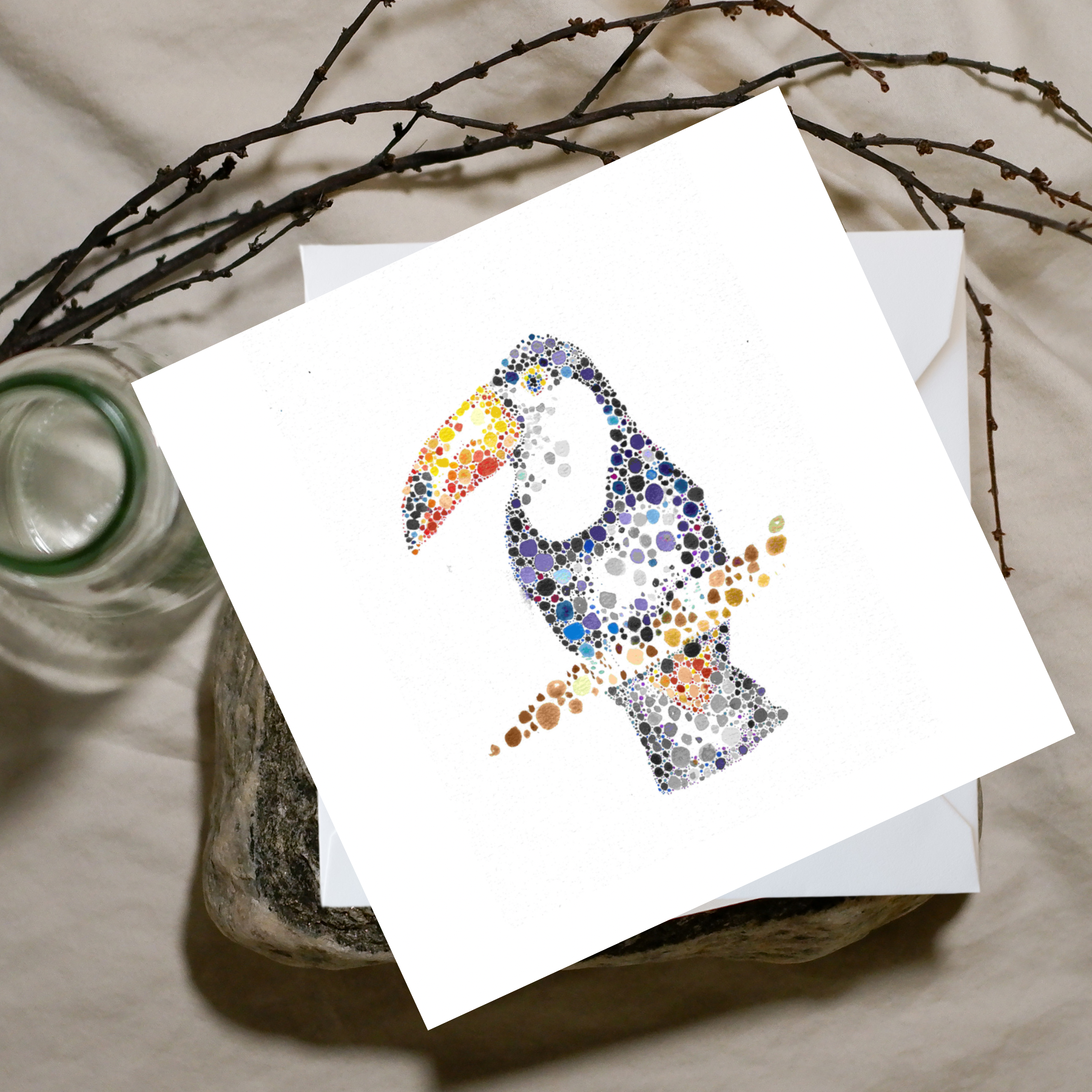Watercolour Toucan Card – dotsallowed